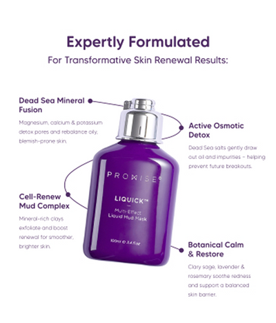 LIQUICK Liquid Mud Mask - Promise Cosmetics